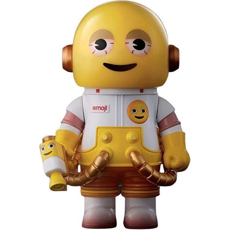 Фигурка унисекс POP MART Mega Space Molly X Emoji Series, Confirmed Style-Worn Out Version (Open Detachable Bag)
