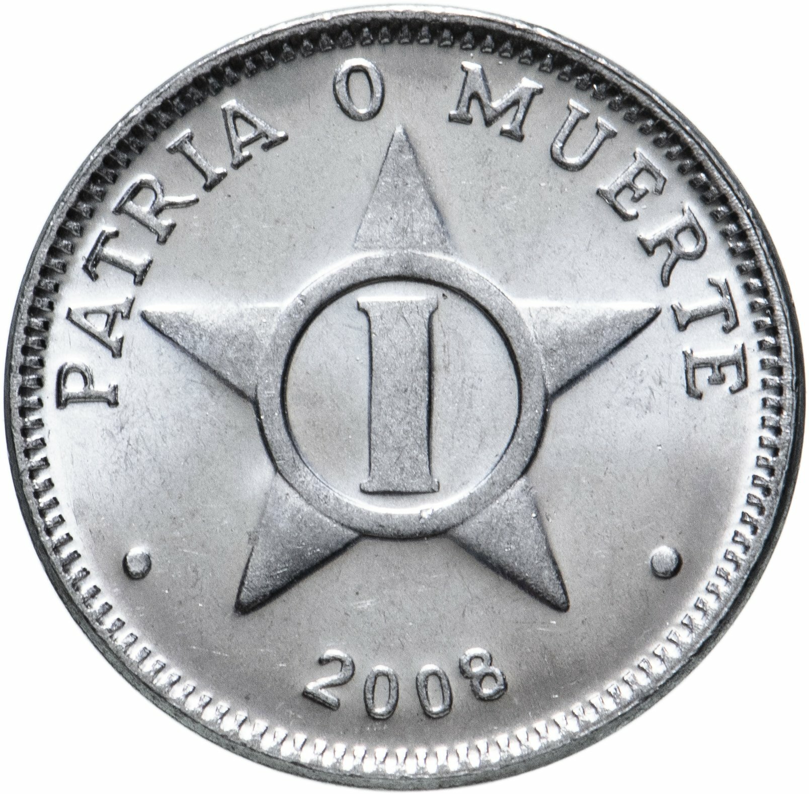 Куба 1 сентаво centavo 2008, Алюминий, в сохранности UNC