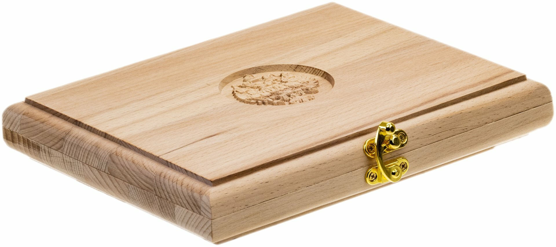 Футляр деревянный для 18 монет массив бука