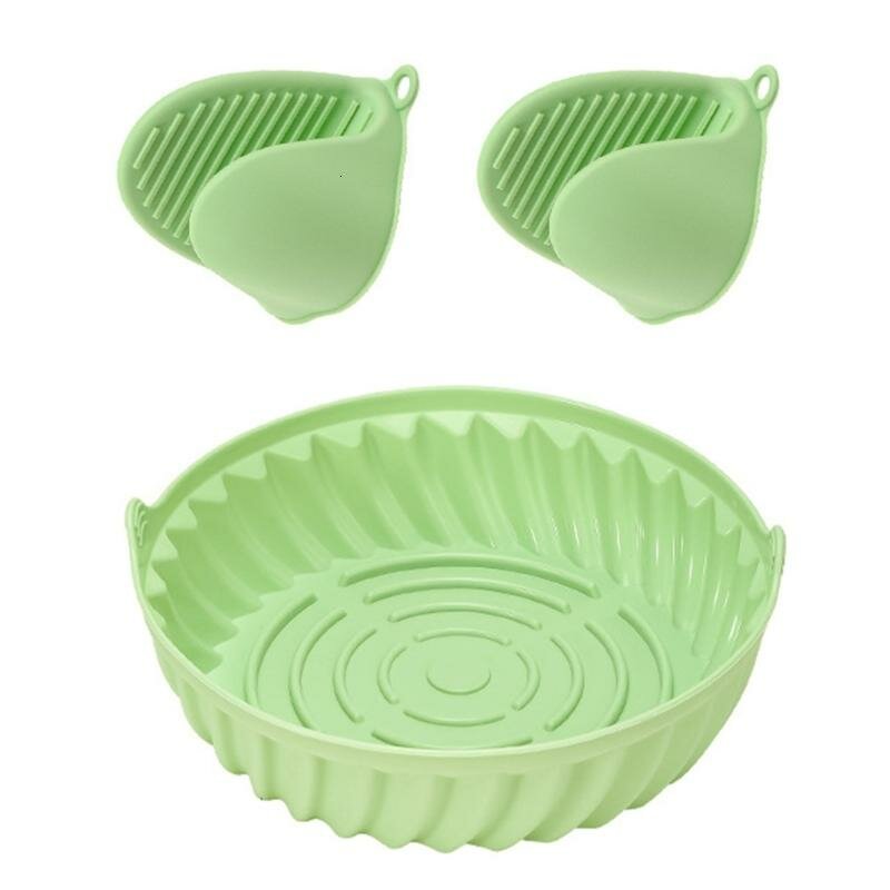 Аксессуары для аэрогриля: противень, перчатки, корзина, силиконовый горшок, 22cm