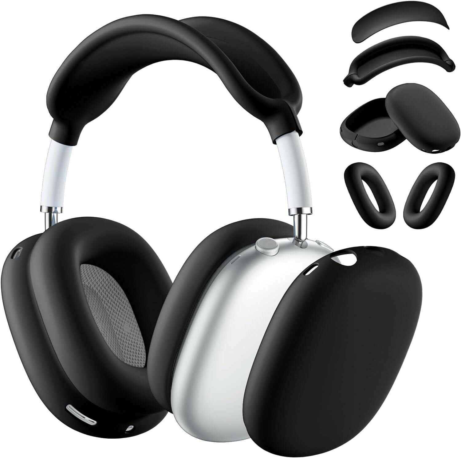 Совместимый чехол для наушников Apple AirPods Max, силиконовый чехол для наушников, защитный чехол для наушников, защитный чехол для Bluetooth наушников