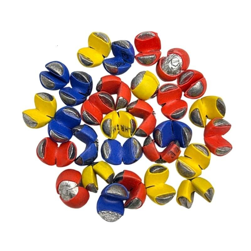 Свинцовые дробинки с резиновым покрытием для защиты лески, 2B