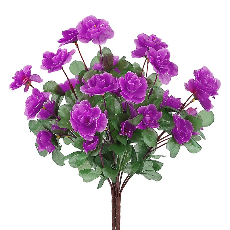 1/4 Шелковые Азалии, Искусственные Цветы Для Дома И Сада, Украшение Для Дома И Улицы, Свадебная Вечеринка, Декор Стола