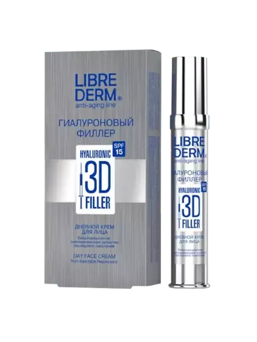Либридерм Гиалурон филлер 3D Крем дневной для лица SPF15 30мл