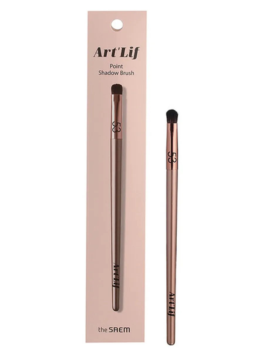 Кисть The Saem Art'Lif Point Shadow Brush 53, для теней, круглая, бежевая