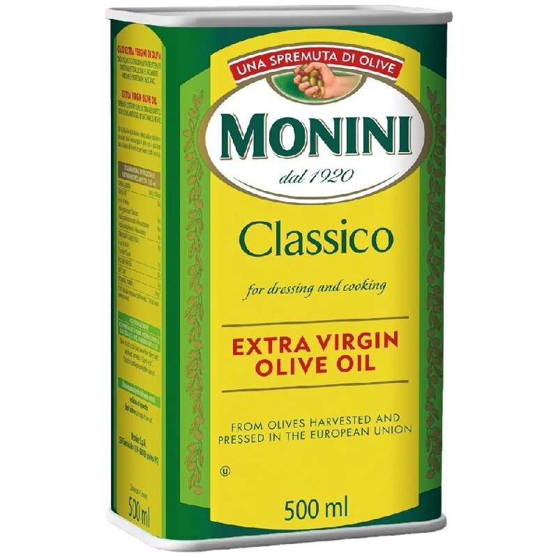 Масло MONINI Classico оливковое E.V. нерафинированное /жесть/ 0,5л