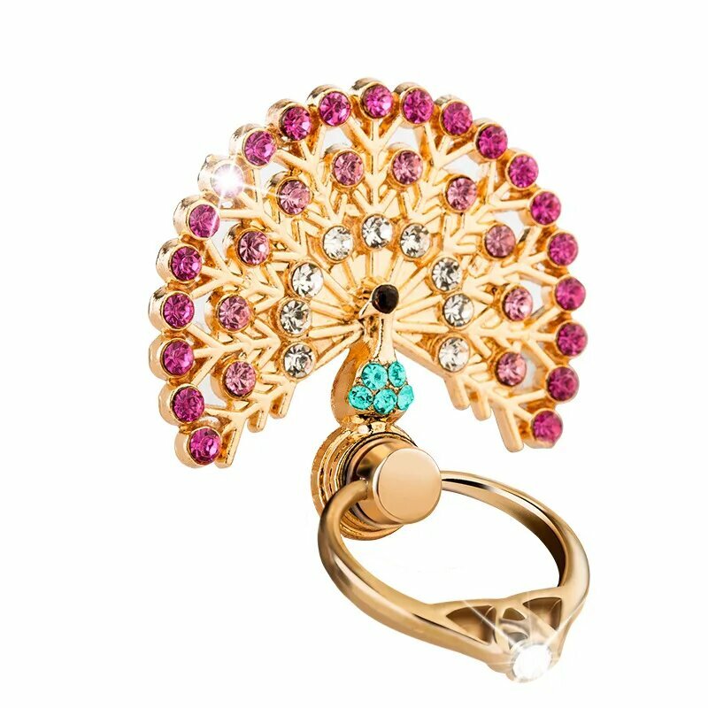 Роскошный универсальный держатель для мобильного телефона с павлином, кольцо для телефона на палец, подставка для мобильного телефона Soporte Celular, крепление для столов для iPhone