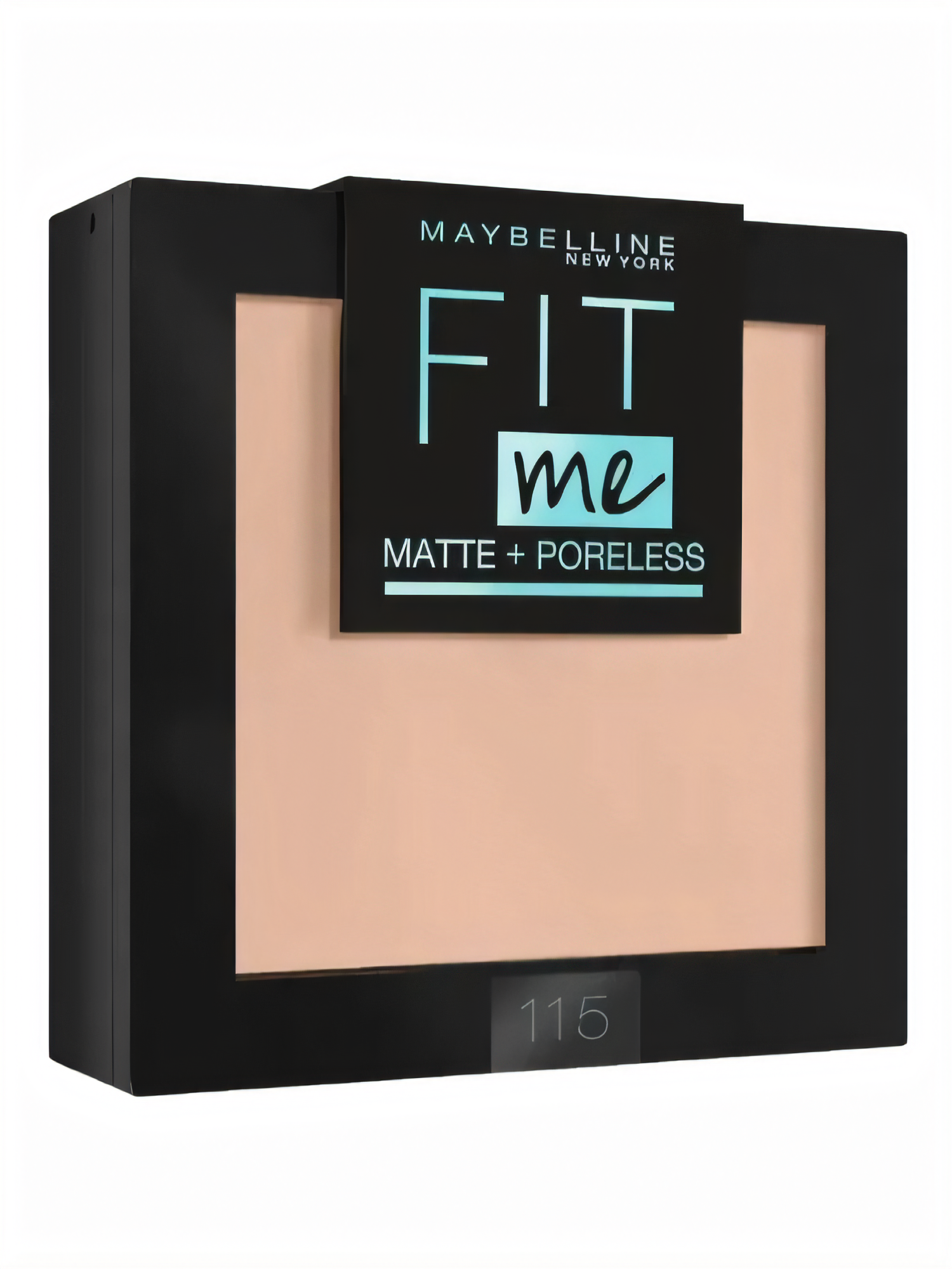 Maybelline New York Пудра для лица Fit Me, 115 Слоновая кость, матовая кожа + невидимые поры, водостойкая, 9 г
