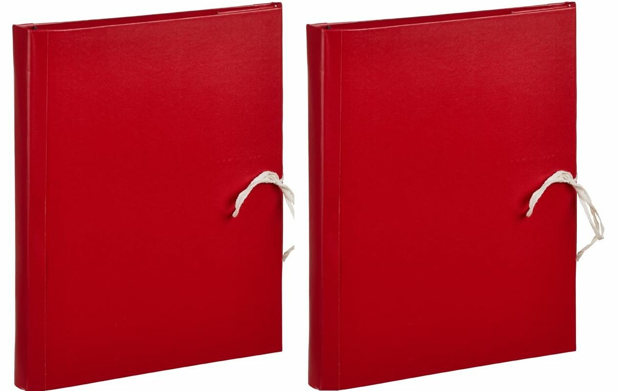 Attache Папка архивная, бумвинил, 30 мм, 4 завязки, 2 уп.