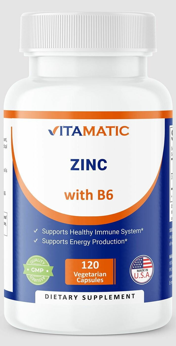 Глюконат цинка для чистой кожи и пролонгированного действия ботокса, 50 мг, 120 капсул