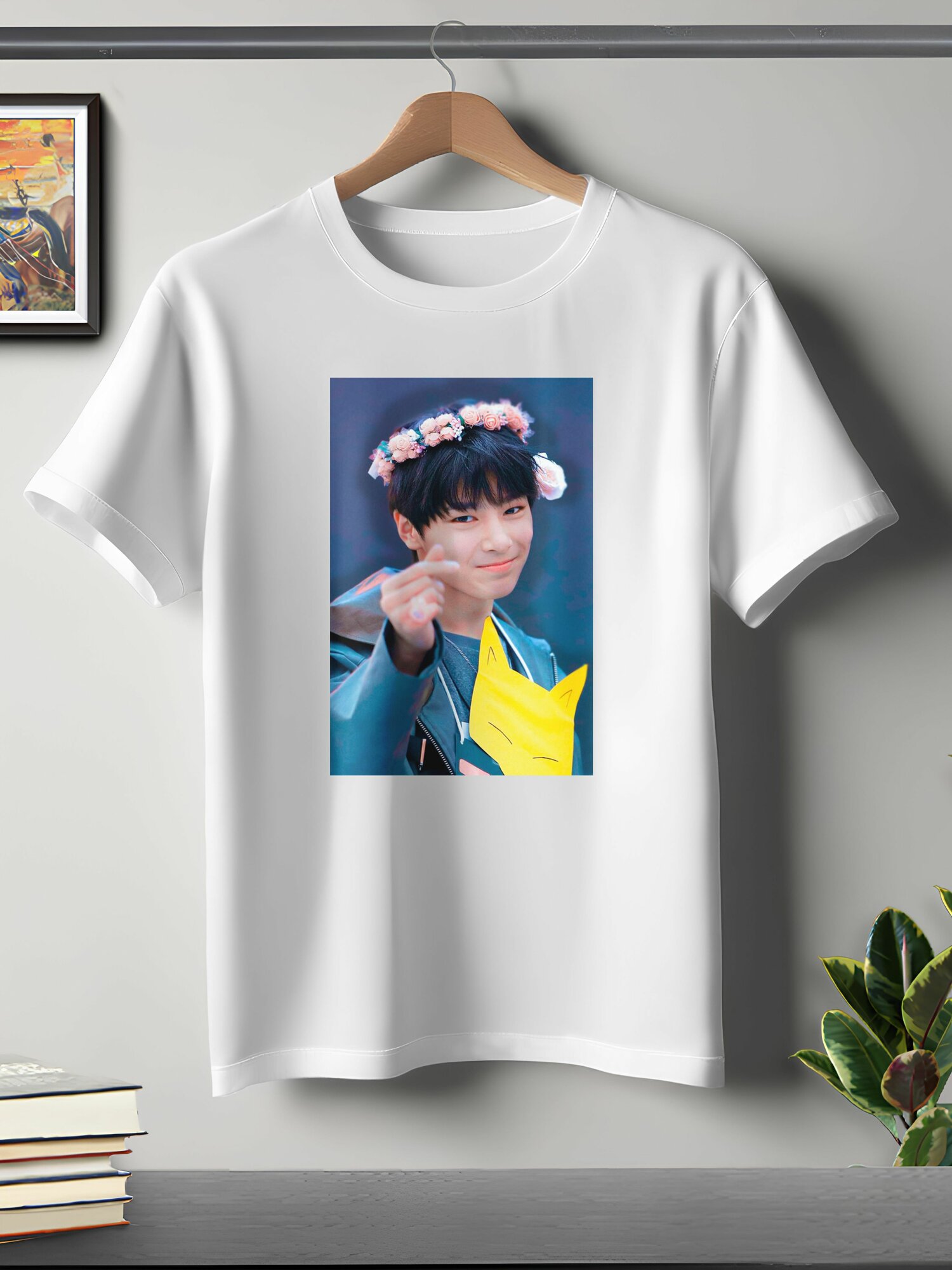 Футболка  Детская ONEQ 122 (7-8) размер с принтом Stray Kids, белая