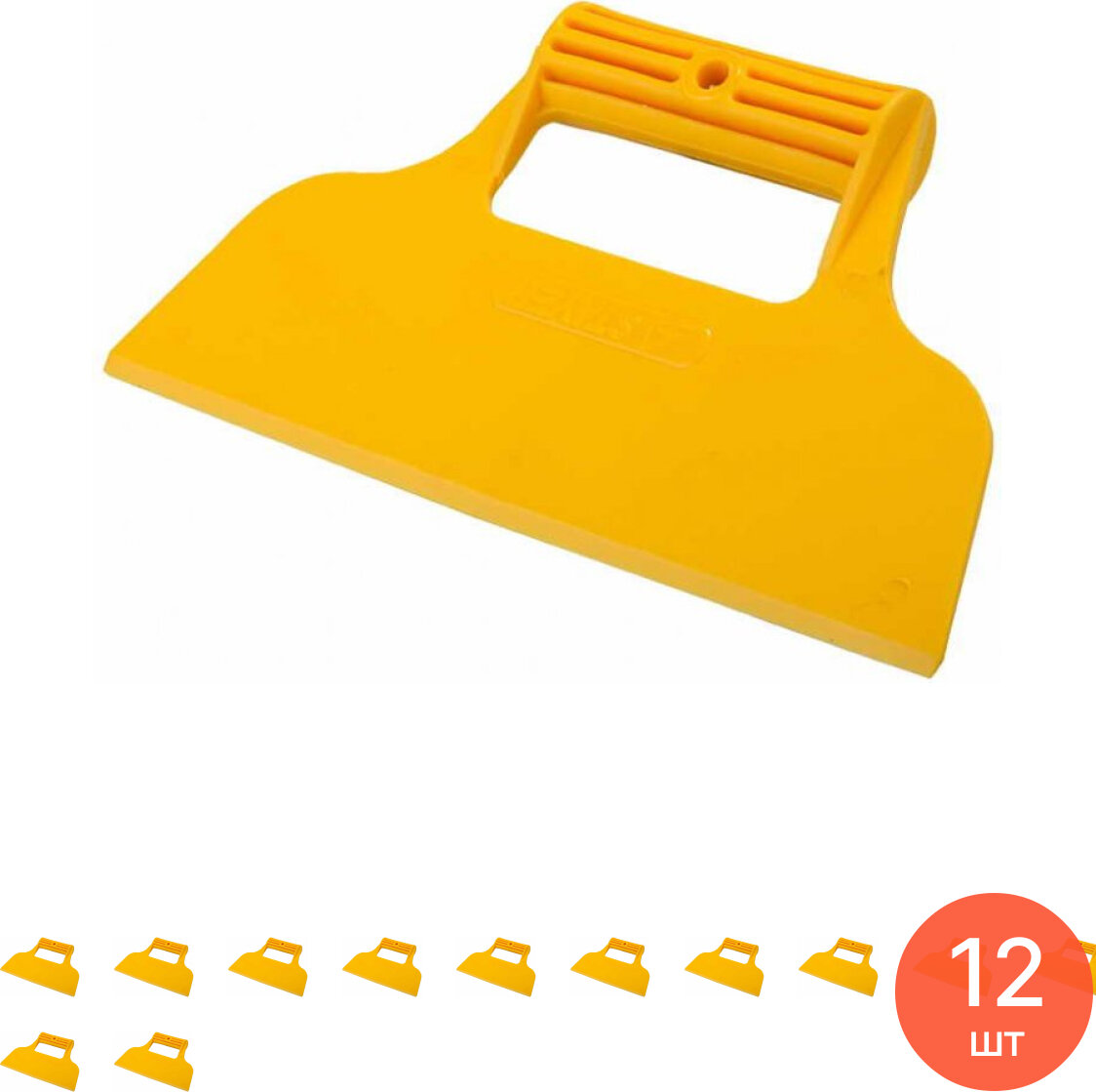 Шпатель строительный Stayer / Стайер малярный, из пластика, 230мм / малярные и отделочные инструменты (комплект из 12 шт)