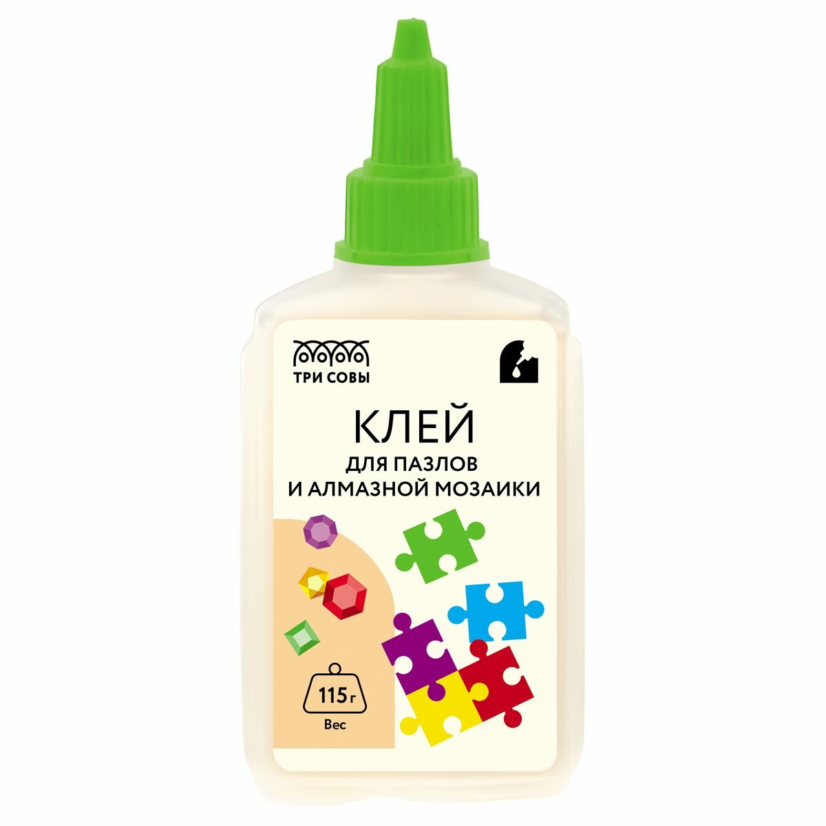 Клей для пазлов и алмазной мозаики Три Совы, 115г (КЛПМ_57309), 40шт.
