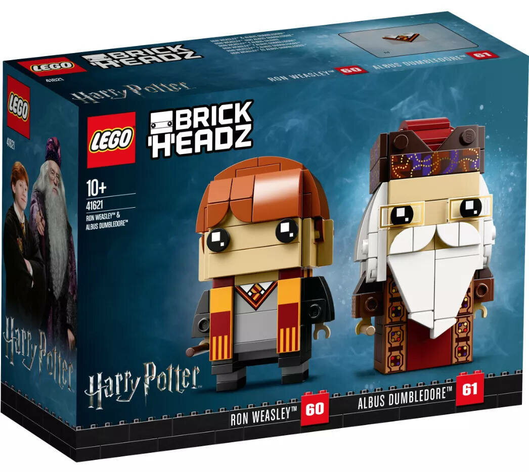 Конструктор LEGO BrickHeadz 41621 Рон Уизли и Альбус Дамблдор, 245 деталей, от 10 лет