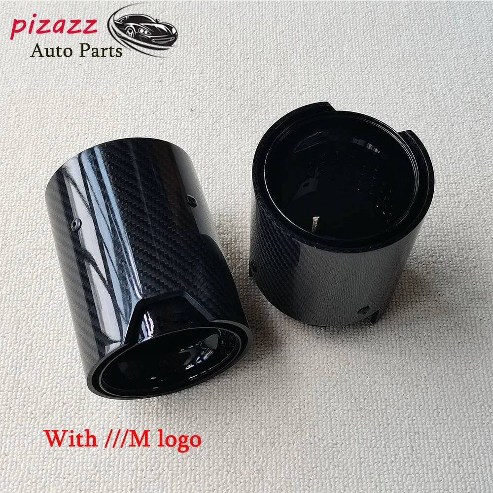 1 шт. M логотип черный M2 M3 M4 M5 Performance глянцевые карбоновые насадки для выхлопной трубы для BMW F87 F80 F82 F83 F90 муфельные насадки для хвостовой трубы ID 60MM-OD 93MM