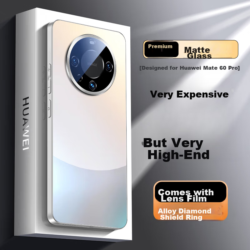 Nai Xiao Ya [Lingdun Protection] Phone Case for Huawei Mate60 Pro, Mate60 Pro+ Protective Cover, Ultra-Thin Frosted Full Protection Shockproof Silicone Case for Men And Women, Panda Style, White Sand Silver