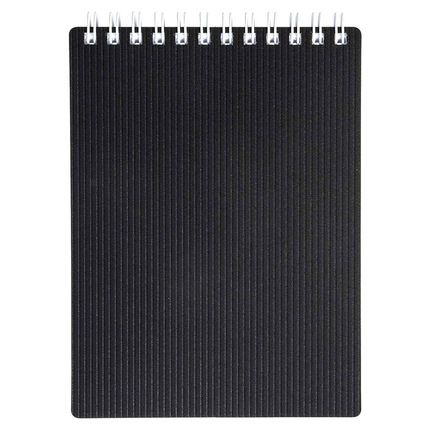 Блокнот малый формат А7, 80 л, гребень, обложка пластик "VELVET", клетка, HATBER, черный, 081561, 80Б7В1гр_01601 (цена только за 1 шт.)