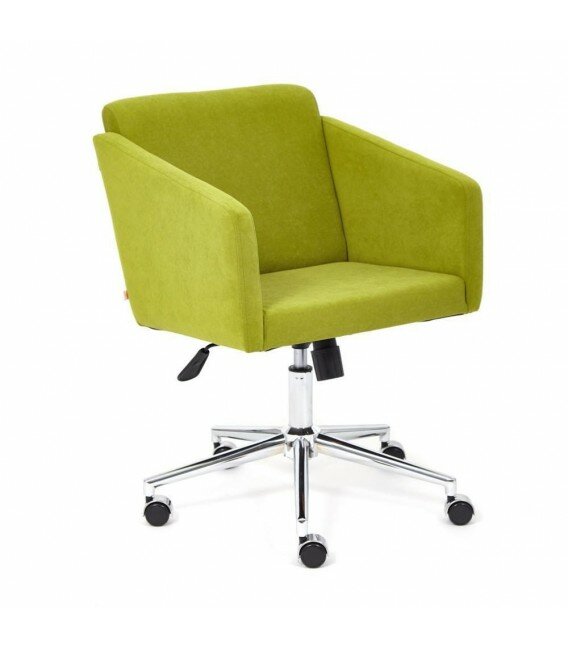 TetChair Кресло MILAN хром флок, оливковый