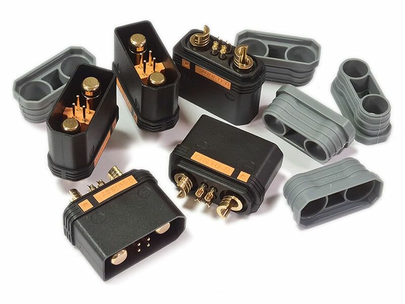 Разъемы силовые QS QS10S-M 10 мм. "папа" 5 шт. 180А/240A 500В