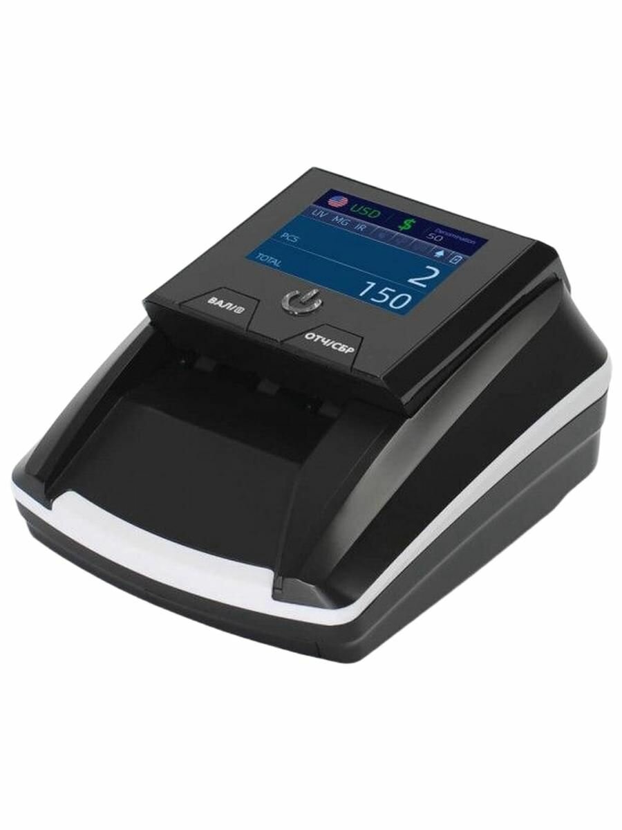 Детектор рублей, долларов, евро автоматический MERTECH D-20A на АКБ для выездной торговли, кассы, до 100 банкнот в мин