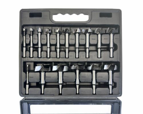 Набор свёрл форстнера HSS 16шт только для шуруповерта ( к фрезеру не подходит).(6-54 ) S 9.52 L 90 PROCUT DB.700450