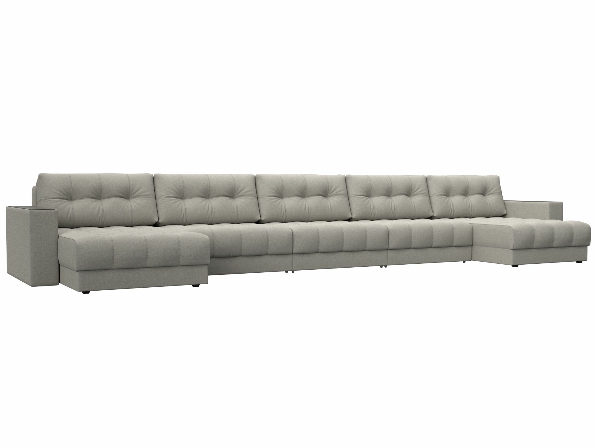 Диван П-образный с декором Бруно НПБ Мегалонг, Рогожка