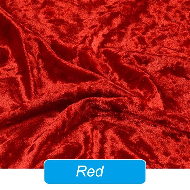 Бархатная ткань Amyries 50*160 см золотого цвета Красный, 50CMx160CM, Red