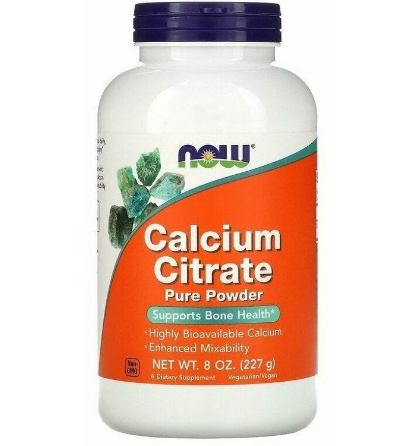 Mineral Calcium Citrate 600mg 227 gr Now
