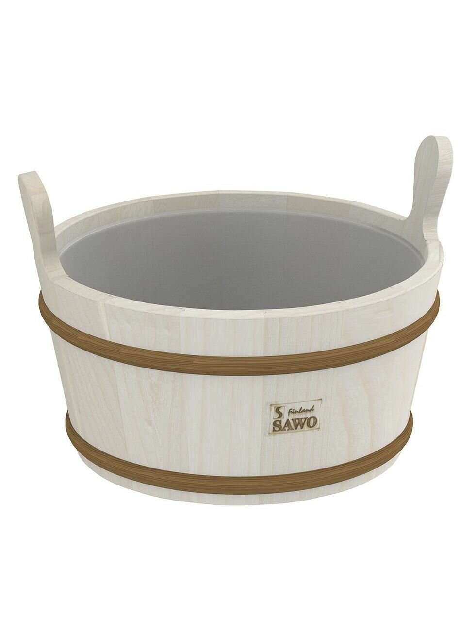 Кадушка SAWO деревянная 9л. с пластиковой вставкой, осина 300-TA