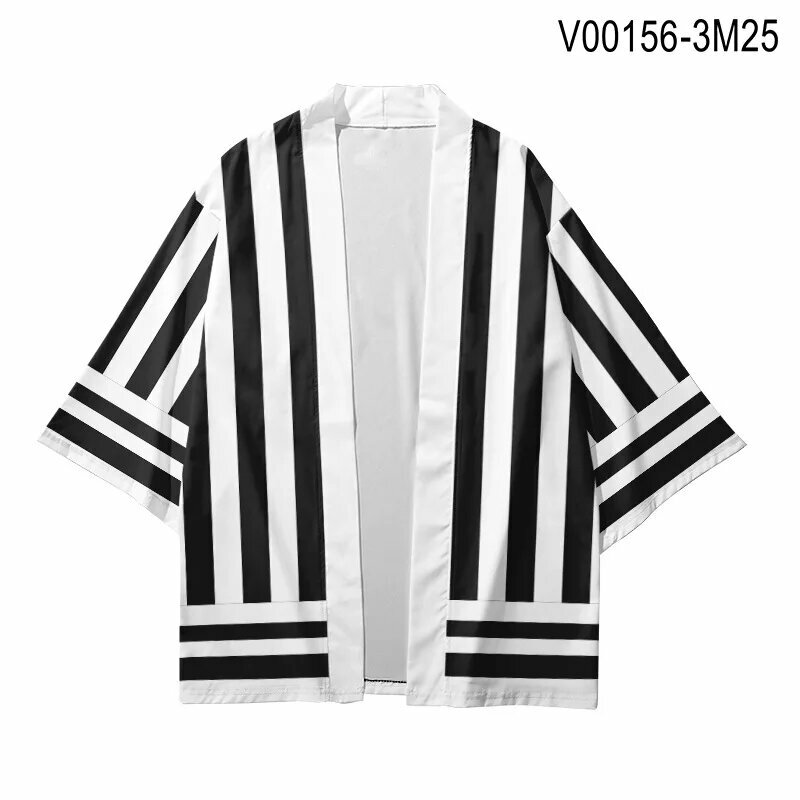 Хаори Оби Тангиро Самурая bebovizi 6XL/5XL/4XL Белый, 5XL, V00156