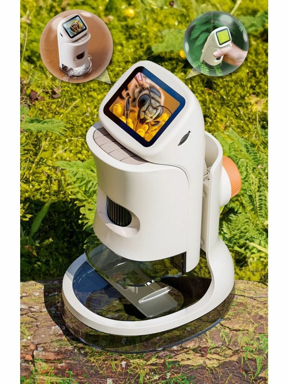 Микроскоп "Детская лаборатория", белый, 1000-кратное увеличение