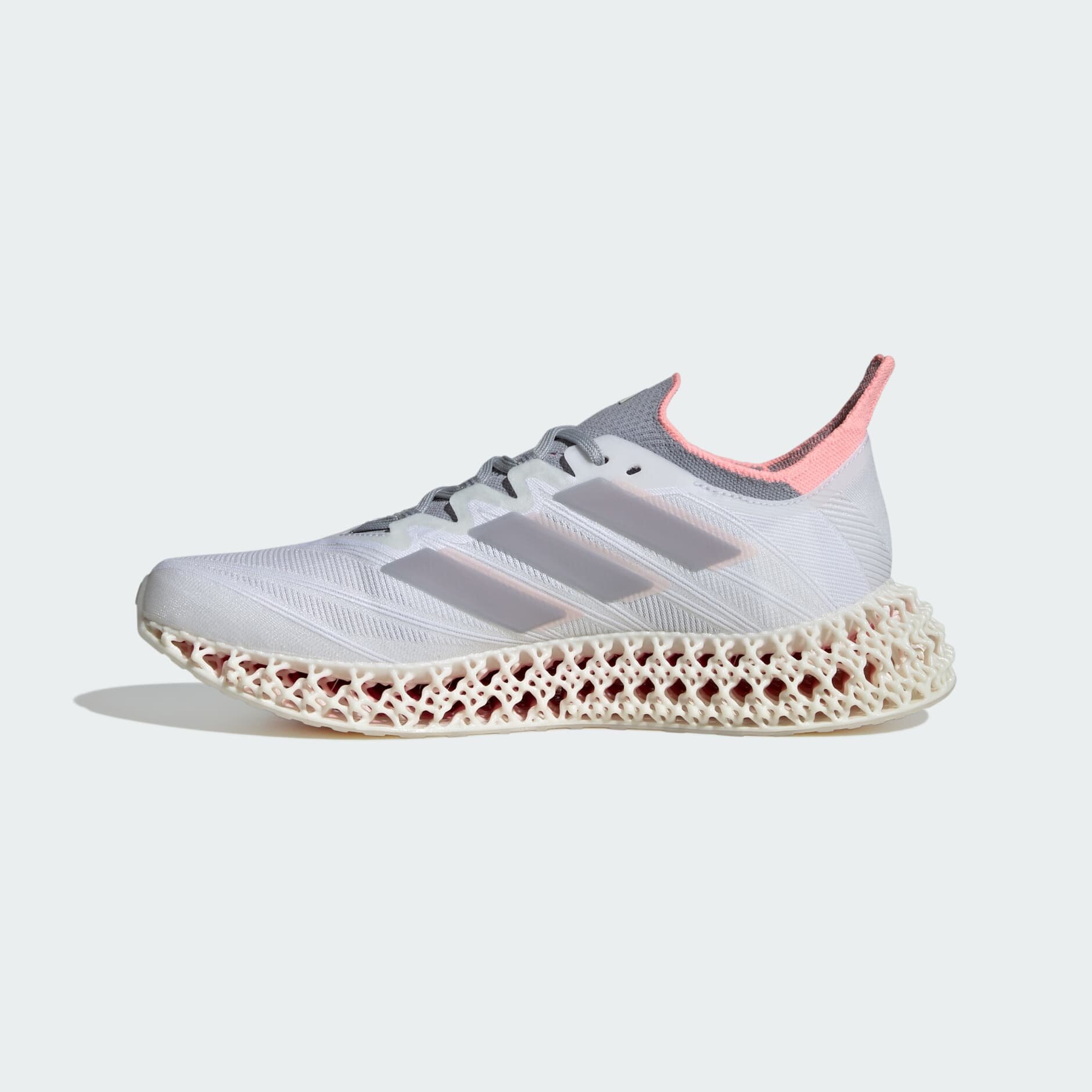 Кроссовки adidas 4DFWD 4 W, размер 36⅔ EU, белый/серый/розовый — фото 1