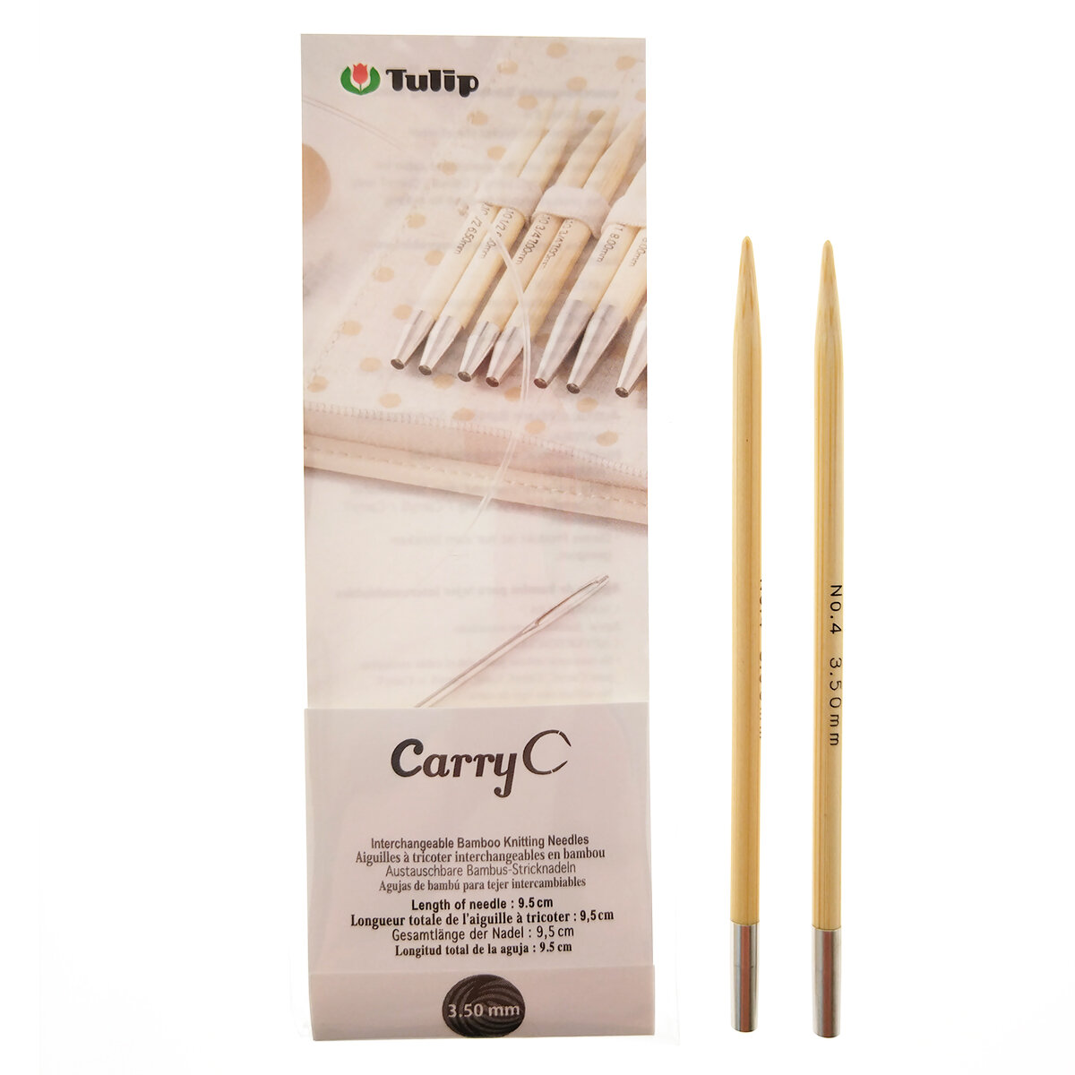 Спицы съемные укороченные "carryC" 3,5мм/9,5см, Tulip, CTMM-01