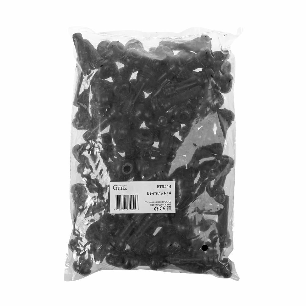Вентиль колёсный резиновый R14 BTR414, 100 штук