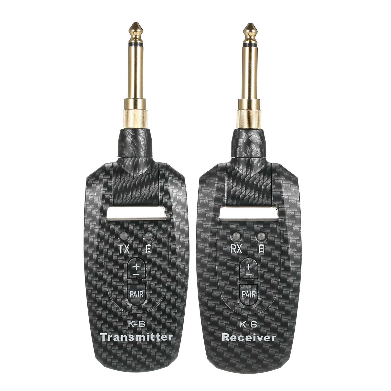 Портативный беспроводной набор передатчика и приемника для гитары UHF с диапазоном передачи 50 м, аудиосистема с встроенной перезаряжаемой литиевой батареей для бас-гитары, электрогитары, скрипки, материал ABS, каналы 760/770/780/790, SNR 82dB, искажение