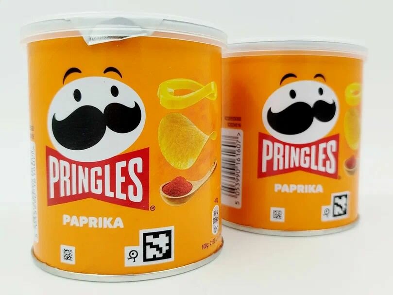 Картофельные чипсы Pringles Paprika 40 гр 2 банки