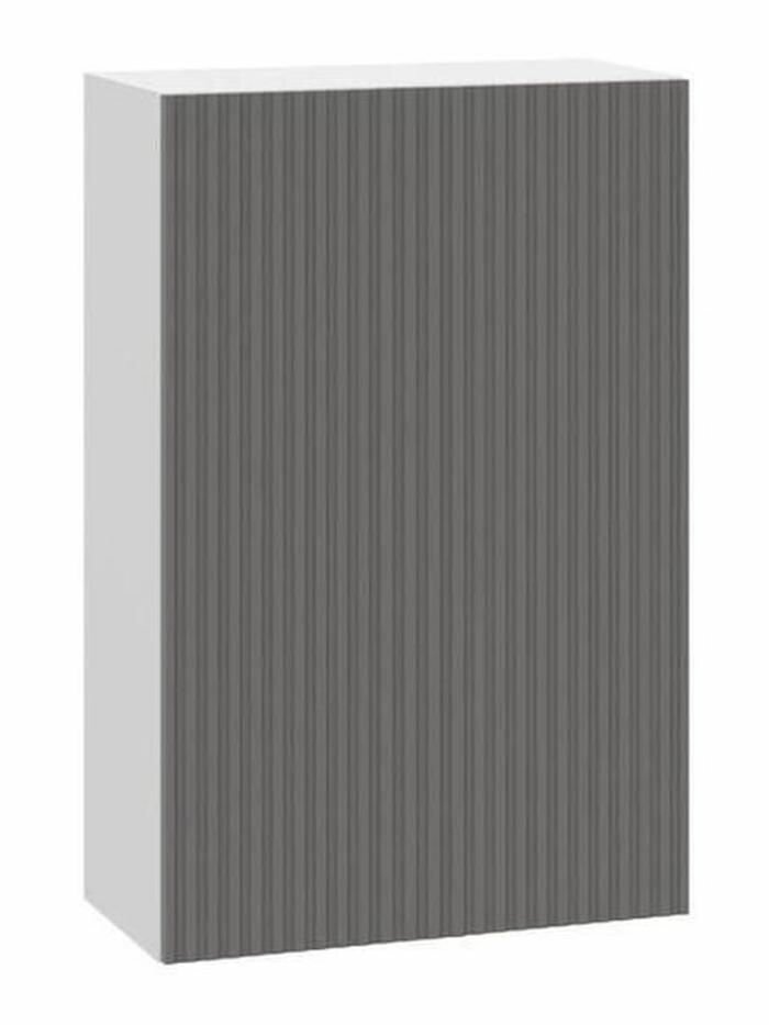 Кухонный модуль навесной, шкаф Стайер с полками, с доводчиками, 60х29.6х91.2 см, Белый / Грей