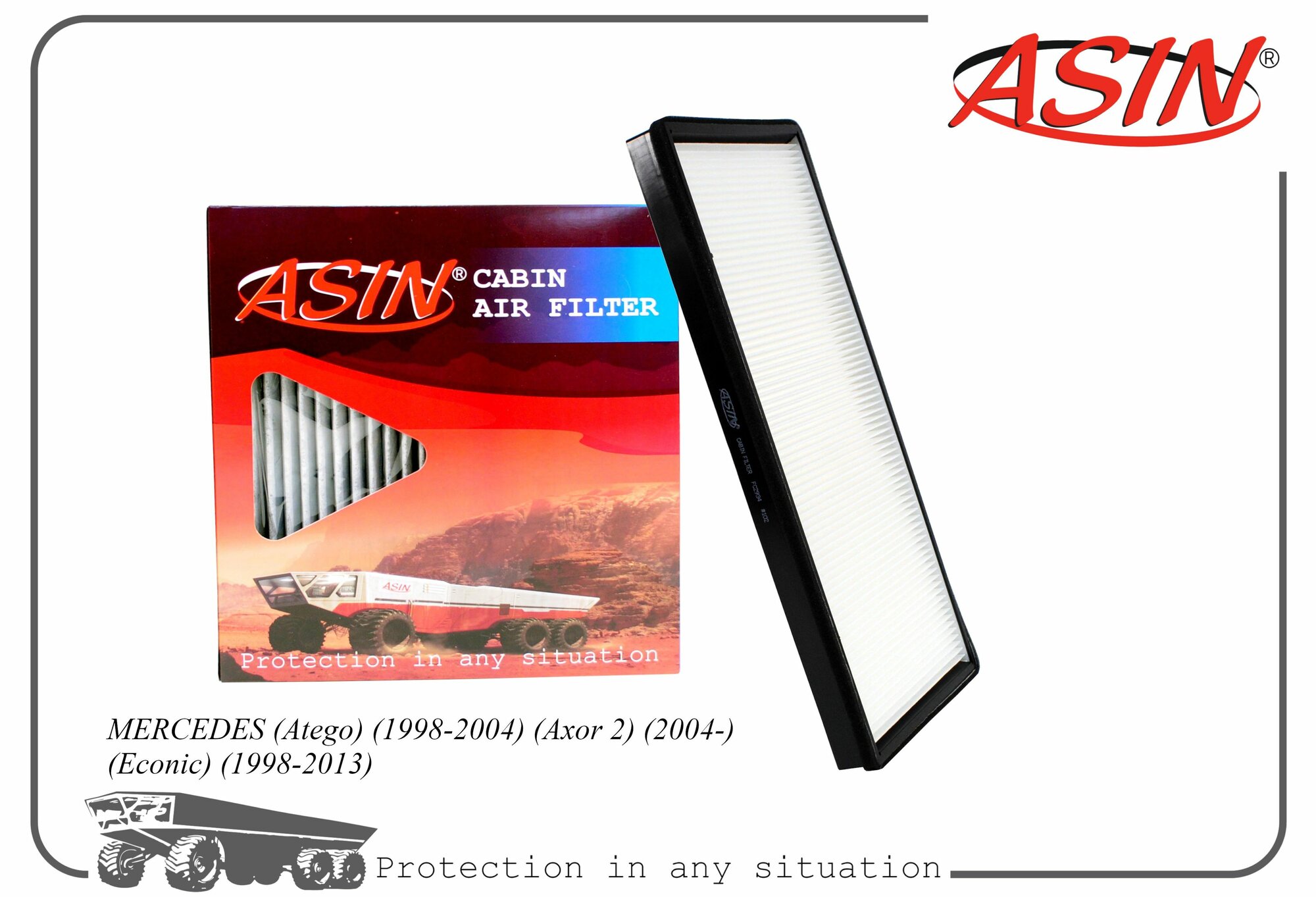 Фильтр салонный для Мерседес Атего, Аксор 2, Эконик ASIN. FC2934 ASIN