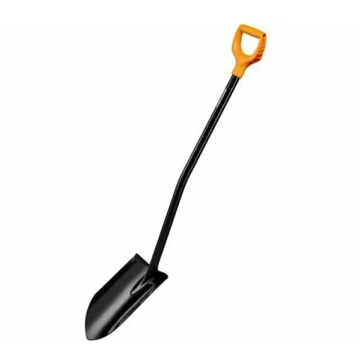 Лопата штыковая FISKARS 1067517 с удлиненным лезвием и удлиненной ручкой, черная