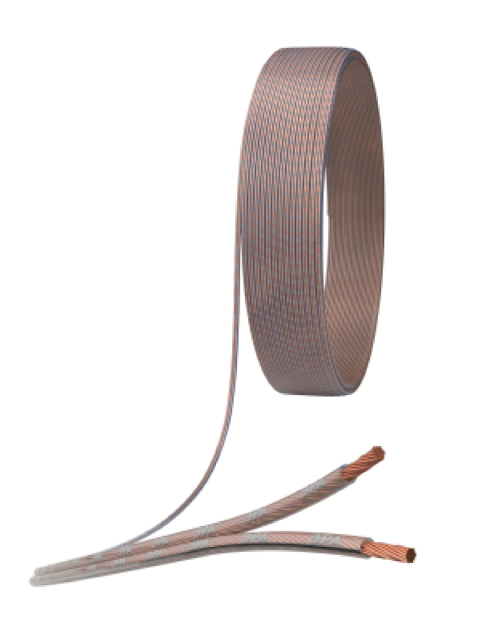 Кабель акустический ЭРА двухжильный, омедненный алюминий/ПВХ, прозрачный, 2×0.75мм², бухта 100м / электрика