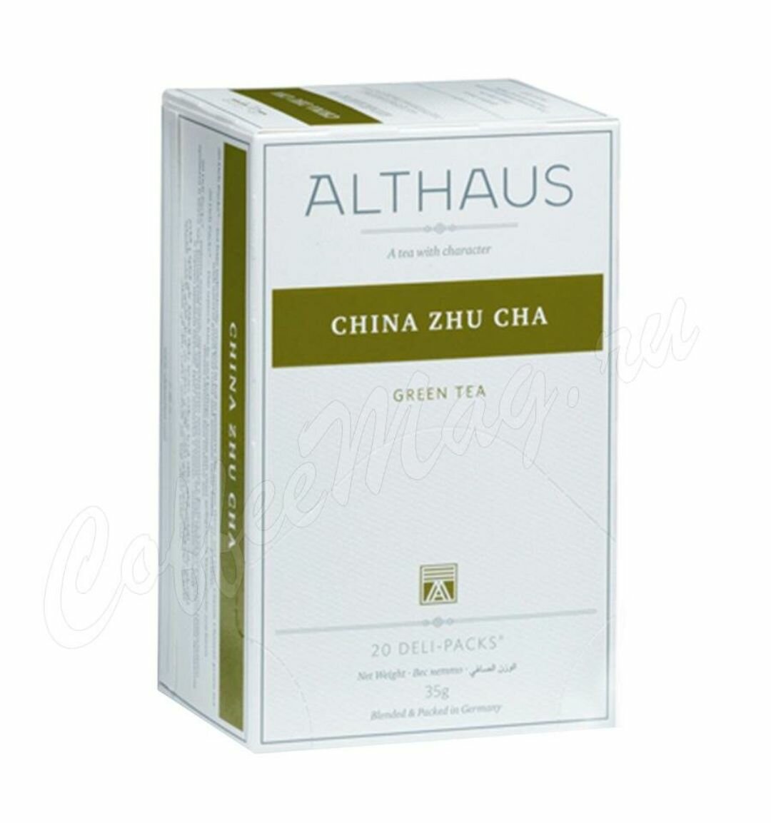 2шт, Чай зеленый Althaus China Zhu Cha/Альтхаус Жу Ча, 20 пакетиков