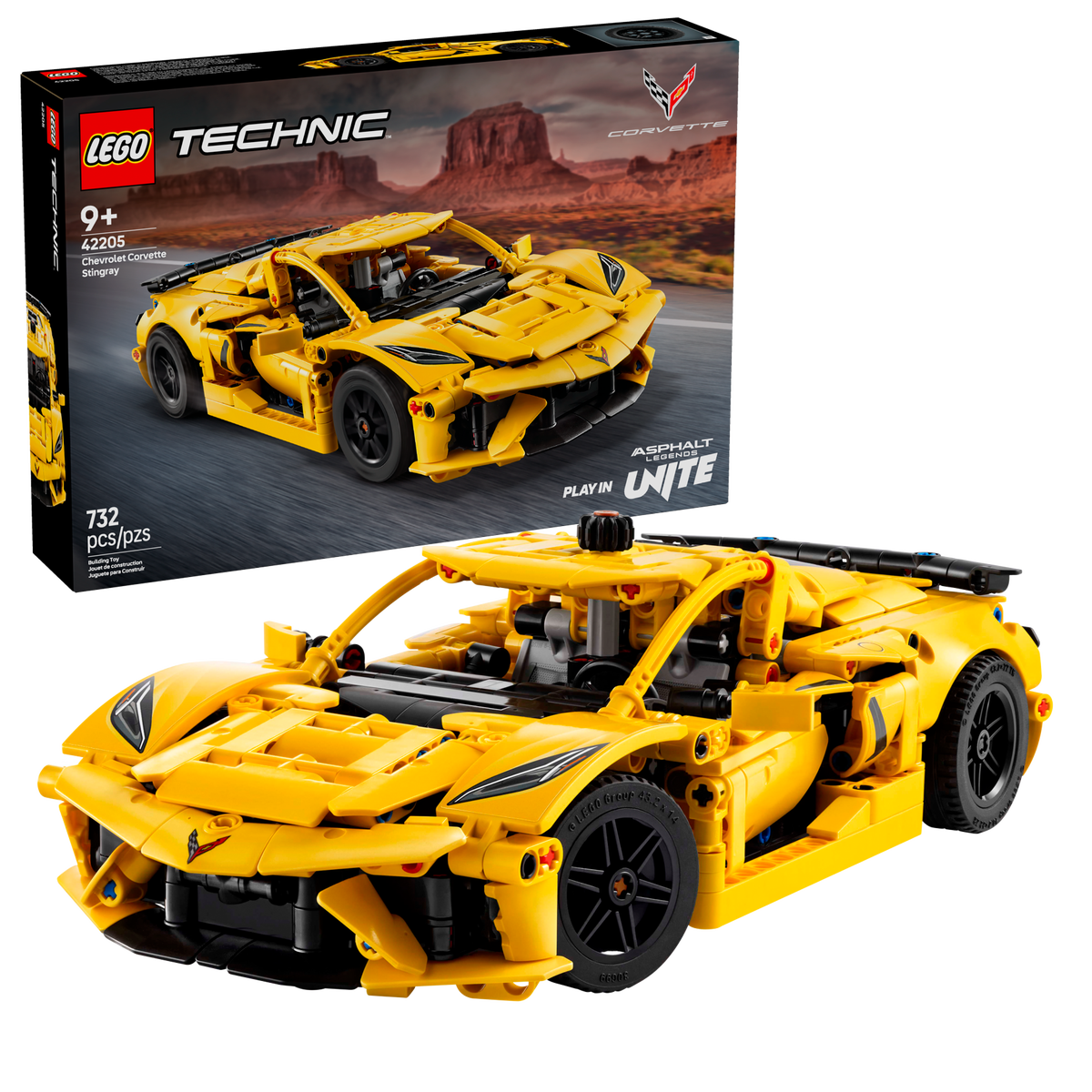 Конструктор LEGO Technic Шевроле Корвет Стингрей 42205, 732 дет.