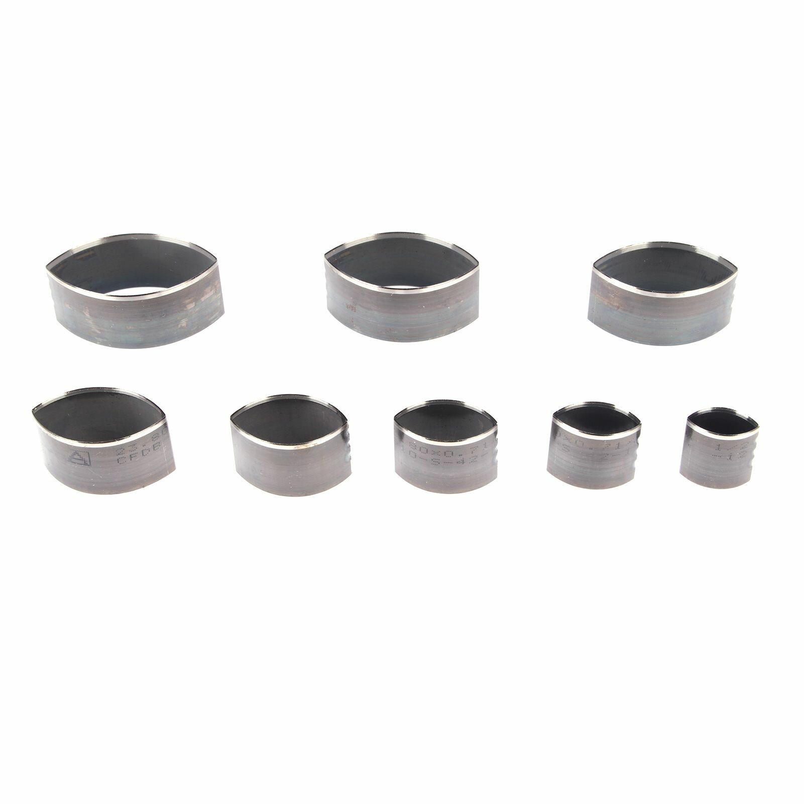 Набор из 8 штампов для вырубки кожи из высокоуглеродистой стали, полые штампы для вырубки кожи для сумок, ремней, кошельков и инструментов для рукоделия