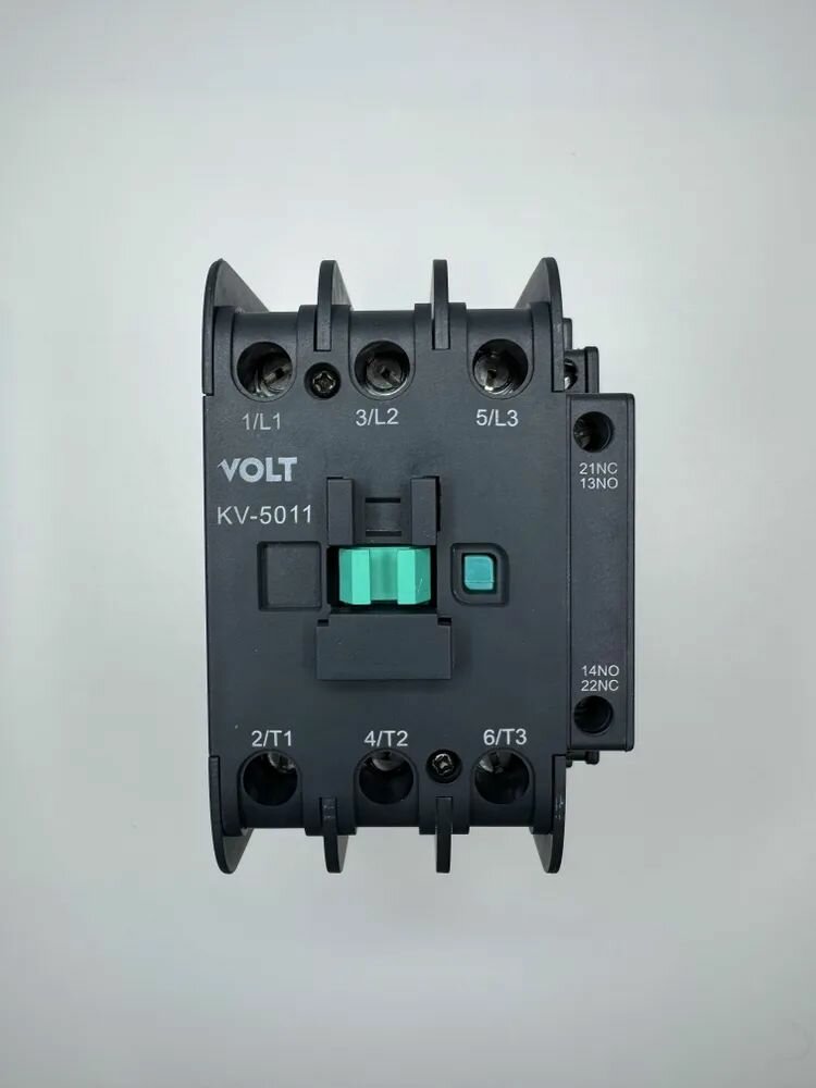 Контактор VOLT KV-5011 АС 220В 50А 50Гц IP20 1NО, 1NC