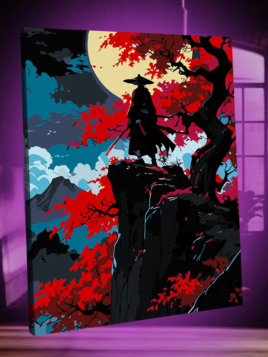 Картина по номерам Самураи