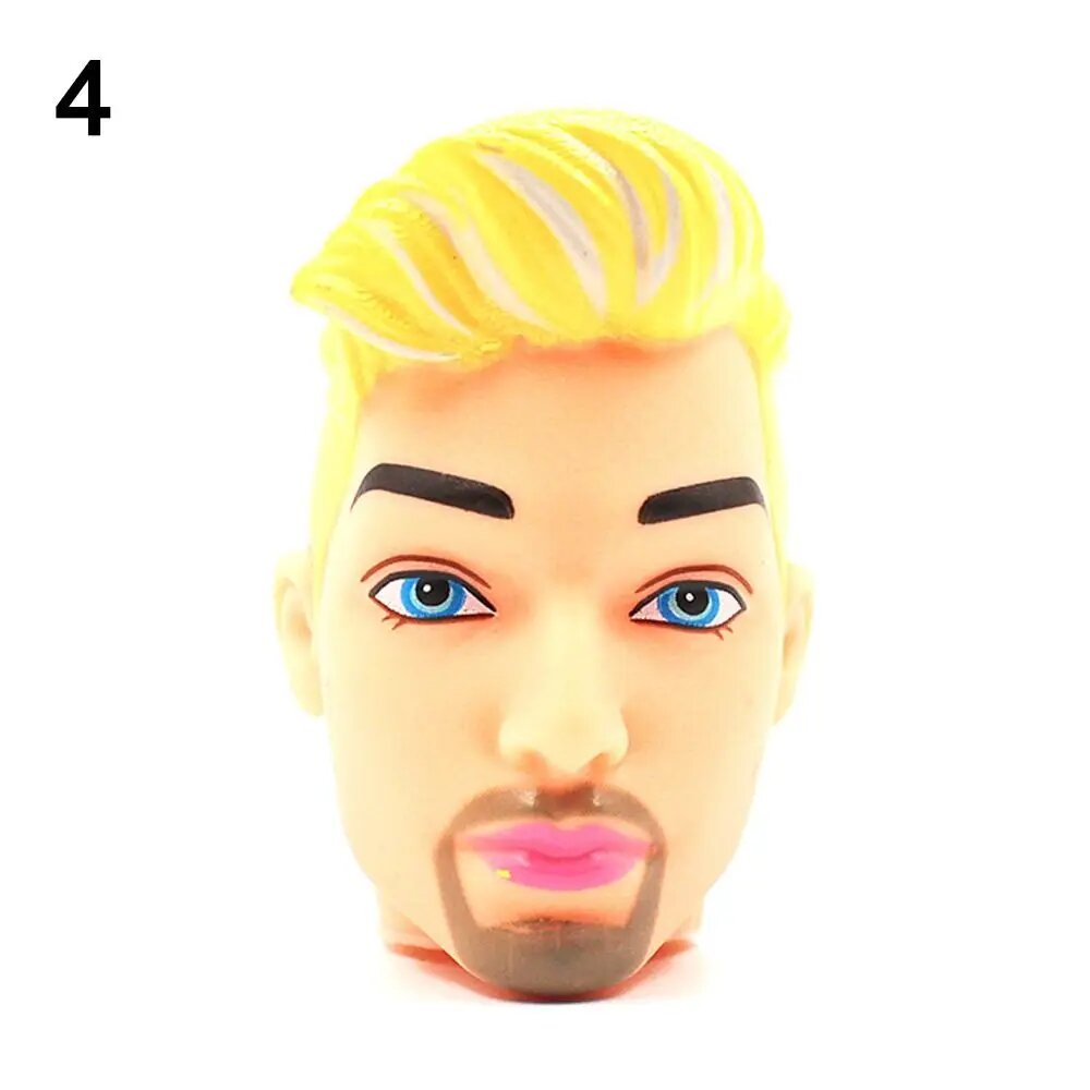 Кукольная голова BJD 30 см, пластик, золотые, коричневые, черные волосы 4