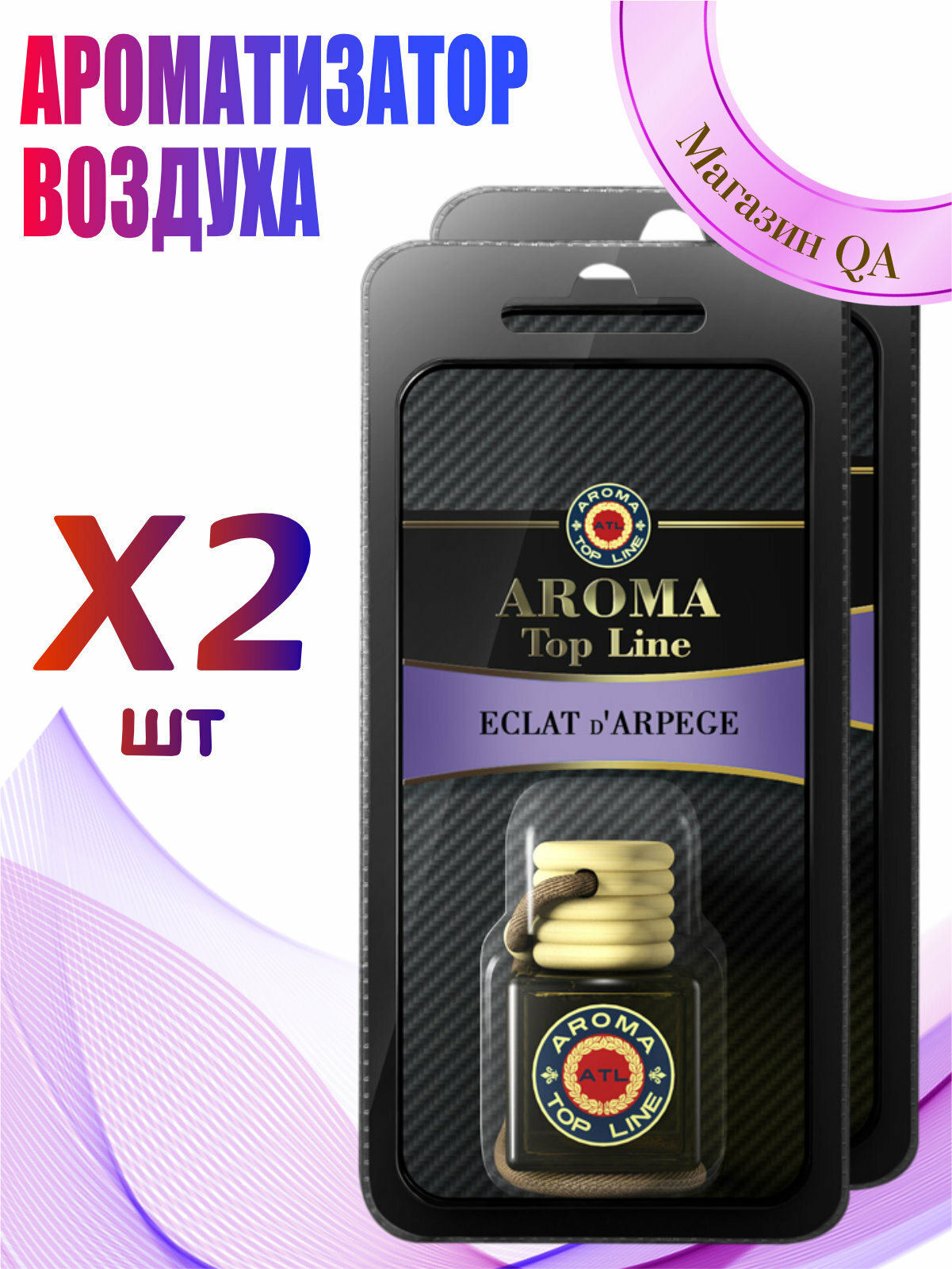 Ароматизатор в машину Aroma Top Line - Флакон №14 Eclat