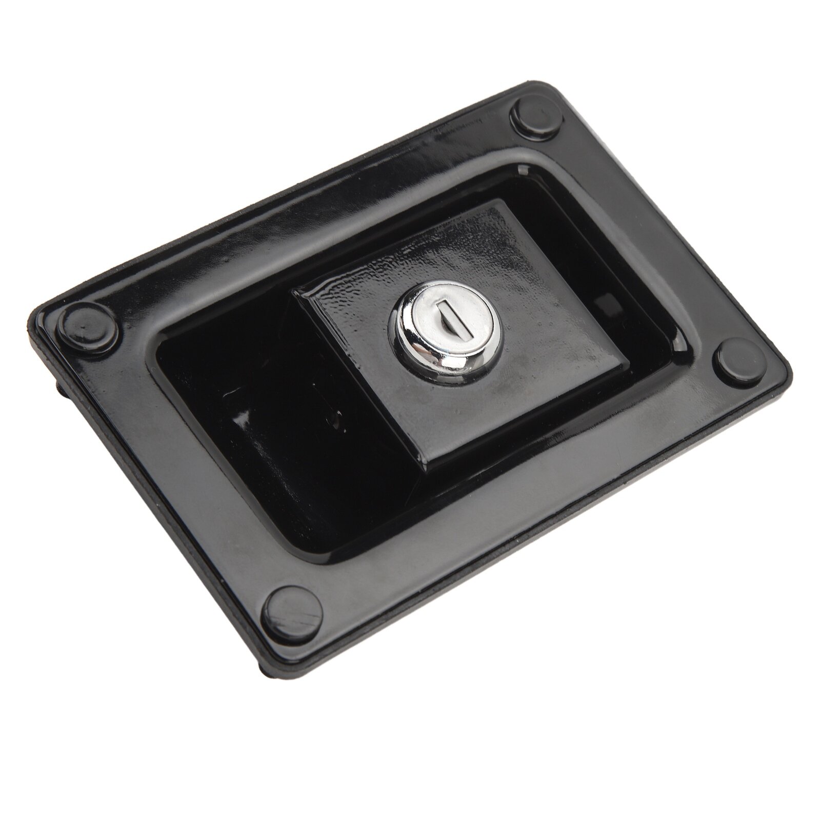 RV Handle Latch Paddle 120x80mm Сталь холоднокатаная Замок дверной ручка для ворот RV Trucks Trailers Campers с 2 ключами