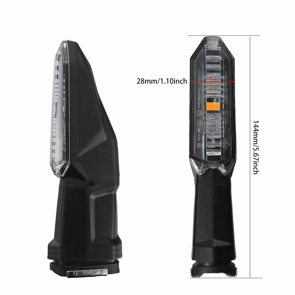 Комплект светодиодных указателей поворота высокой яркости для мотоциклов Kawasaki (12V, 2 шт.)