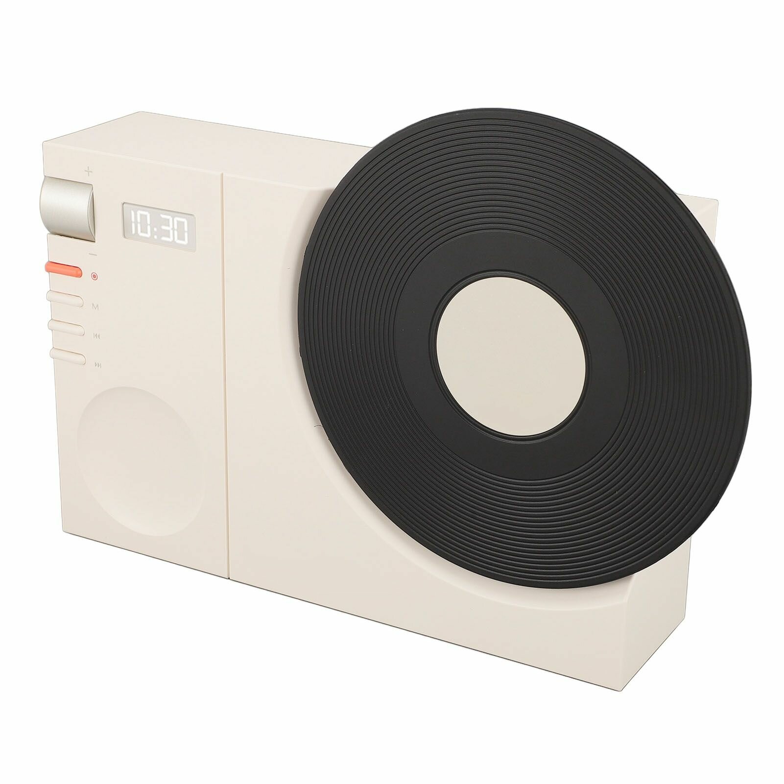 Винтажный Bluetooth-динамик с часами в форме ротора, стильный ретро-аудиоплеер для дома и офиса, размеры 218.5x154.5x48 мм